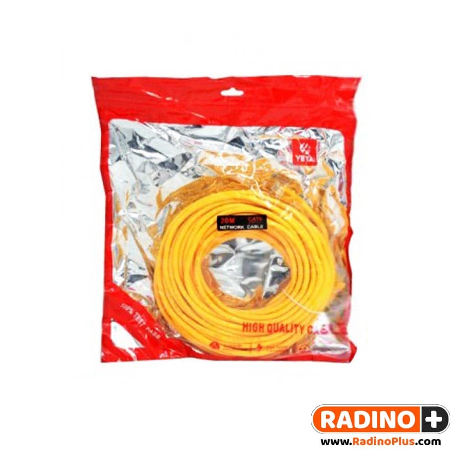 خرید کابل شبکه ایکس پی Cat6 مدل Xp 20m رادینو پلاس